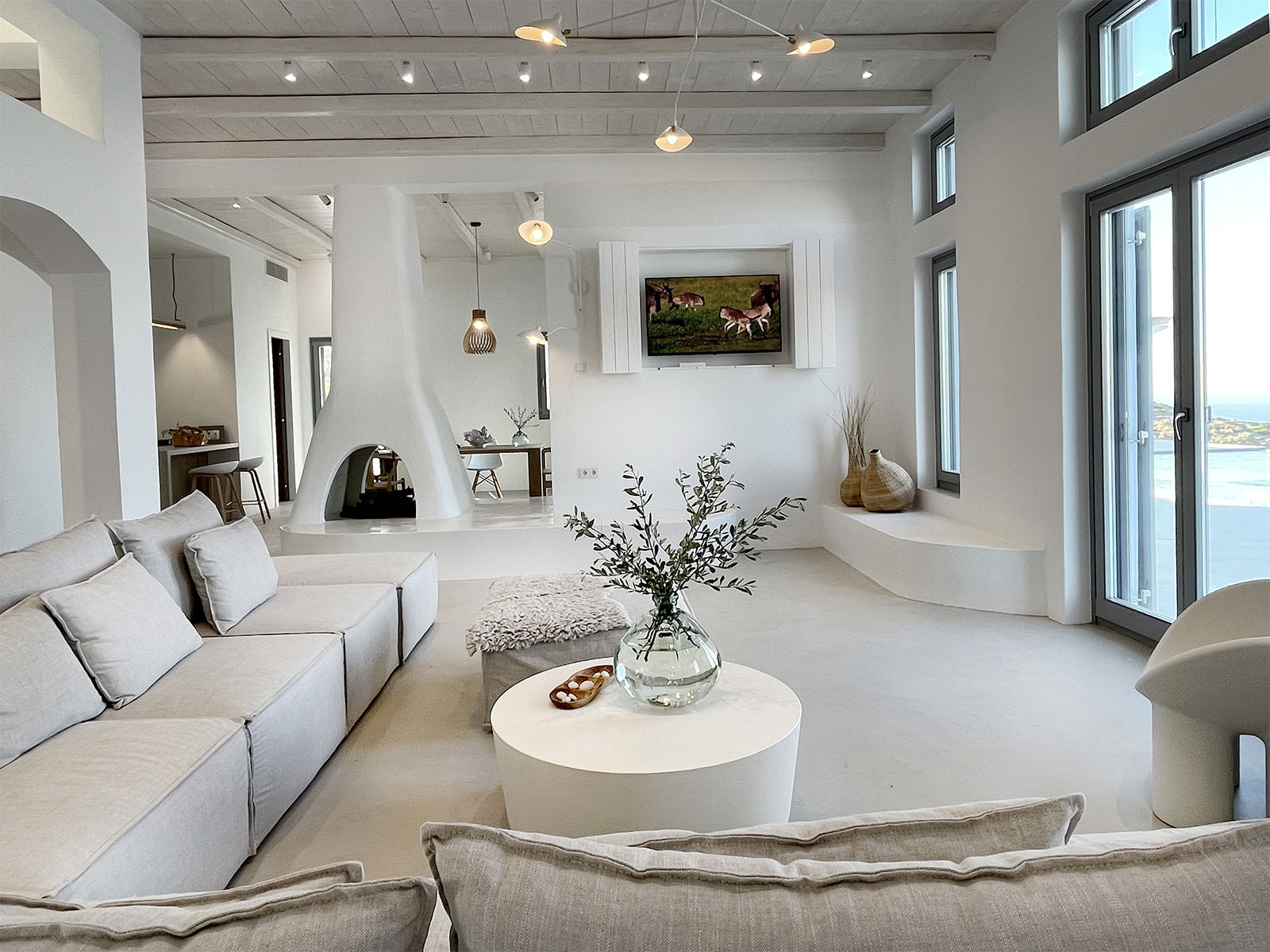 Indoor Living | High-Ceiling Sea-View Interiors & Home Office – The ...